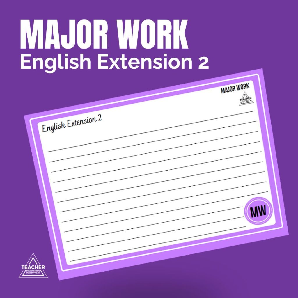 HSC English Extension Study Templates - Teaching Resource