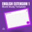HSC English Extension Study Templates - Teaching Resource