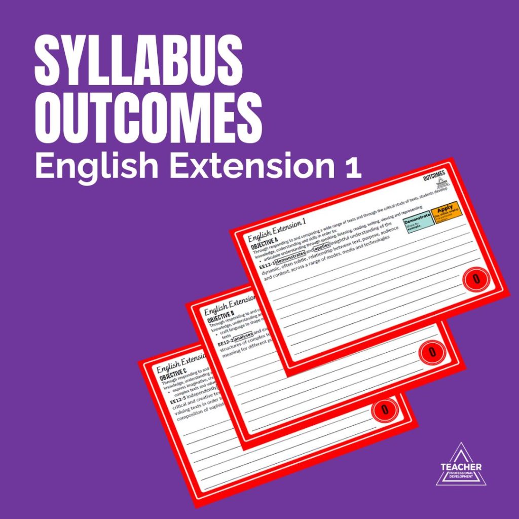 HSC English Extension Study Templates - Teaching Resource