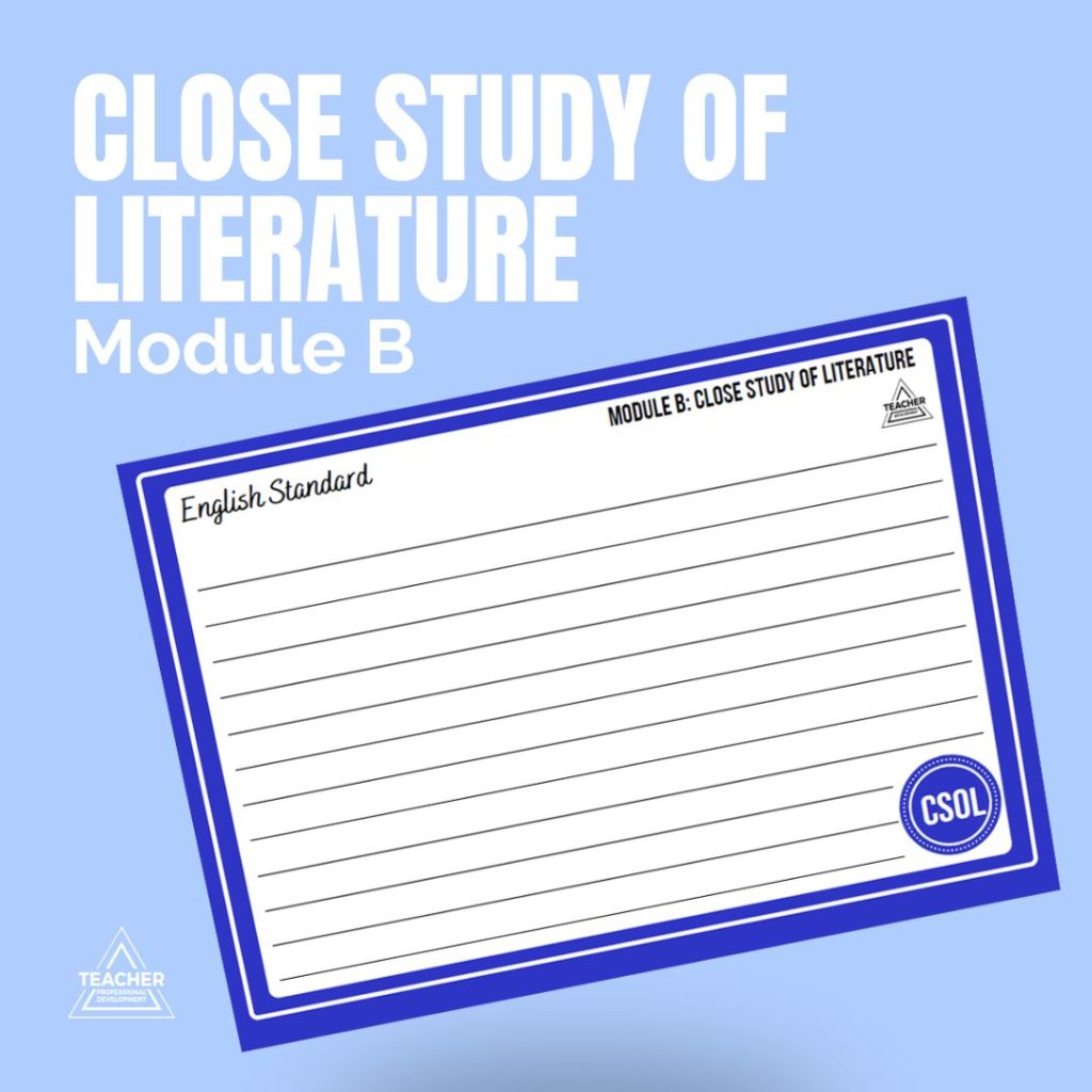 HSC English Standard Study Templates - Teaching Resource