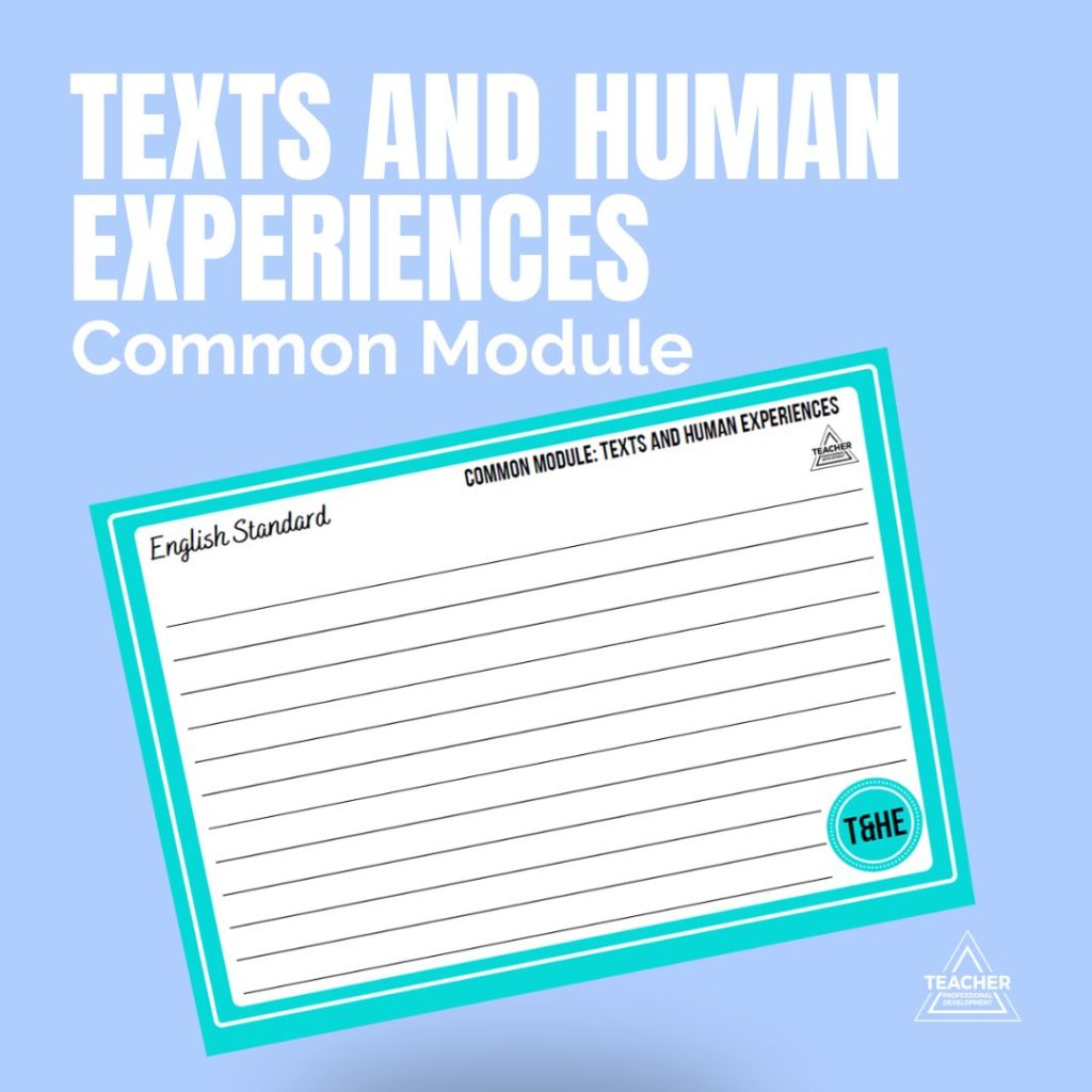 HSC English Standard Study Templates - Teaching Resource