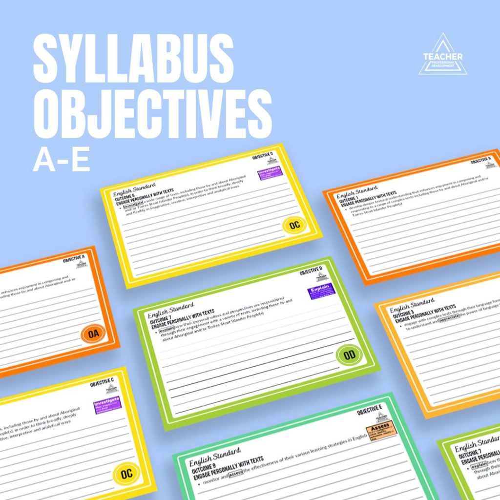 HSC English Standard Study Templates - Teaching Resource