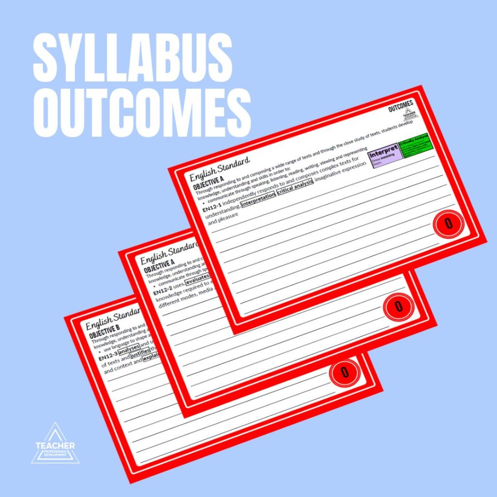 HSC English Standard Study Templates - Teaching Resource