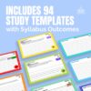 HSC English Standard Study Templates - Teaching Resource