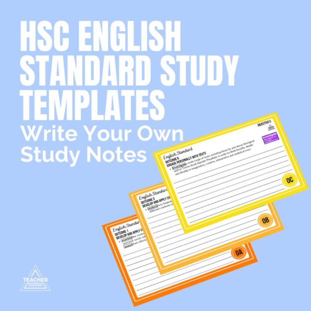 HSC English Standard Study Templates - Teaching Resource