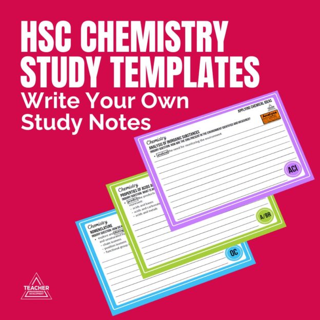 HSC Chemistry Study Templates - Teaching Resource