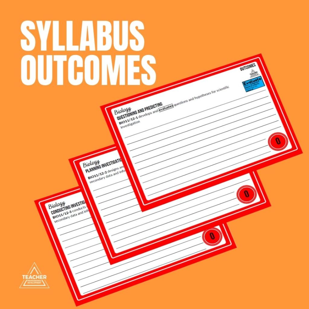 HSC Biology Study Templates - Teaching Resource