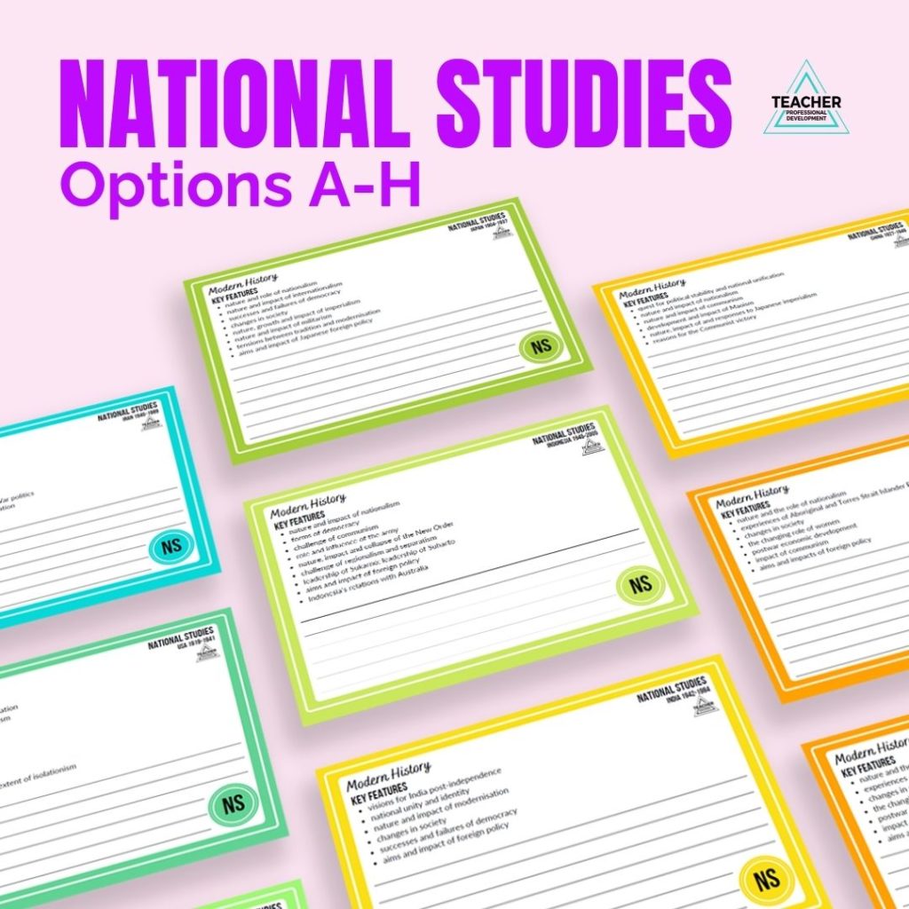 HSC Modern History Study Templates - Teacher Professional Development