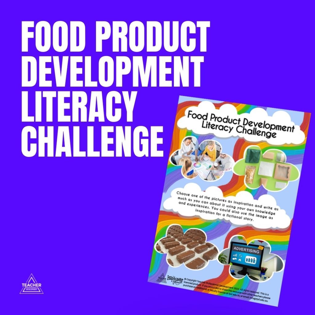 Food Product Development Literacy Challenge - Teacher Professional ...