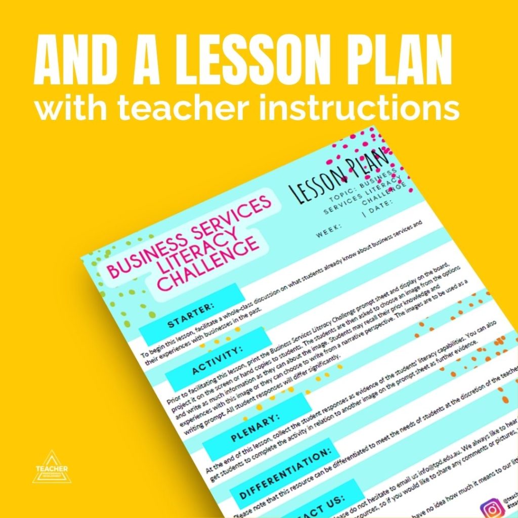 Business Services Literacy Challenge - Teacher Professional Development