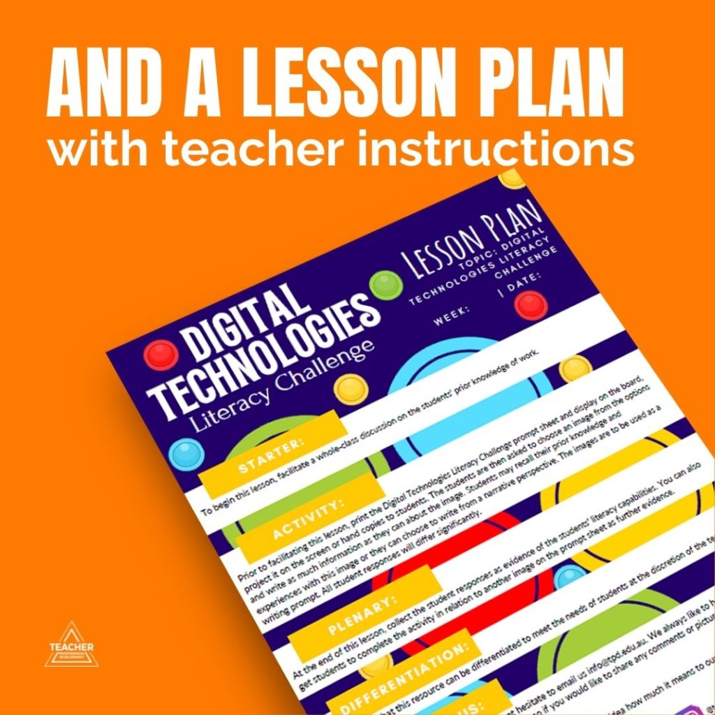 Digital Technologies Literacy Challenge - Teaching Resources