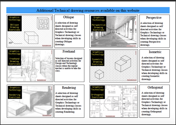 Technical Drawing and Graphics - Set 6 "Oblique Drawing" - Teacher ...