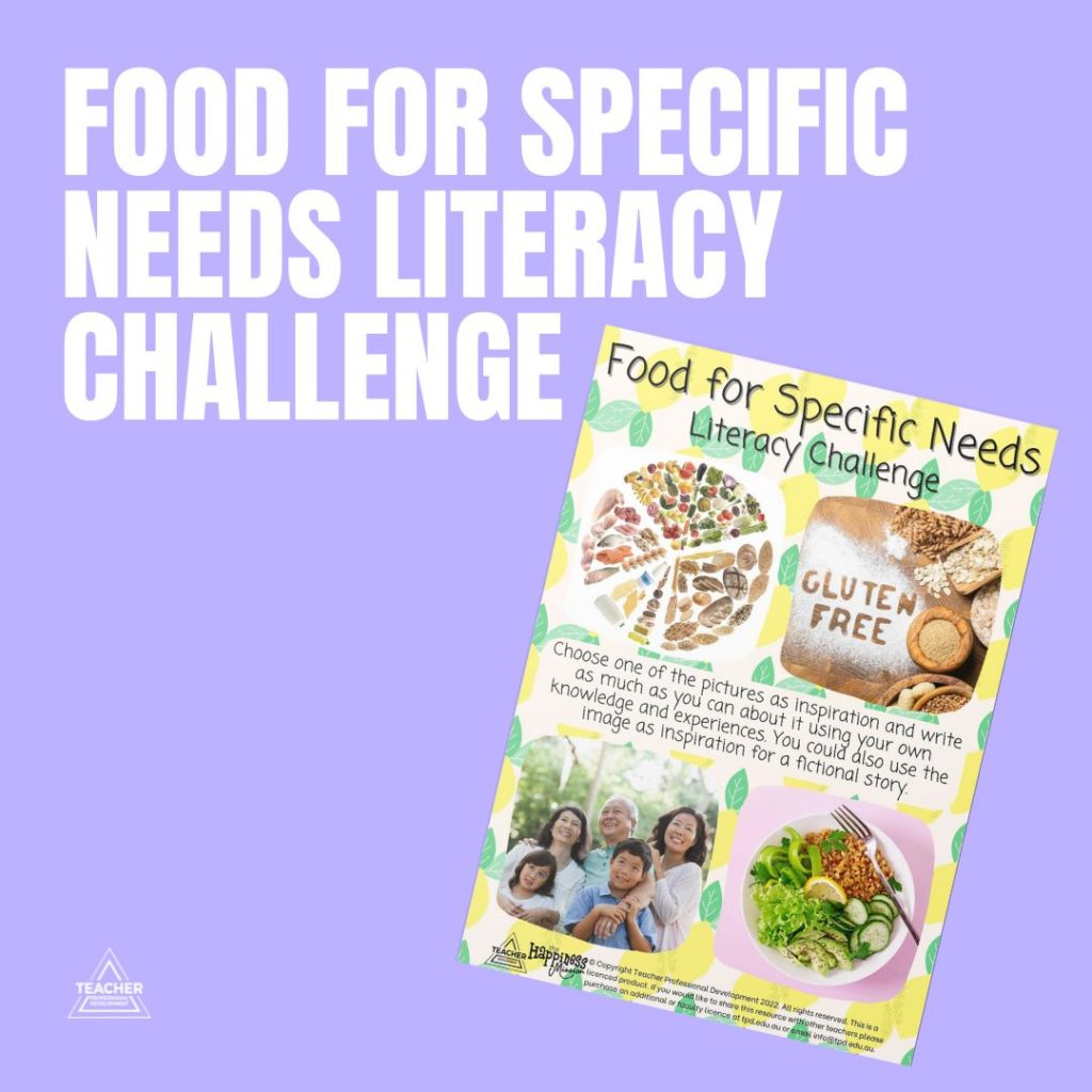 Food for Specific Needs Literacy Challenge - Teacher Professional ...