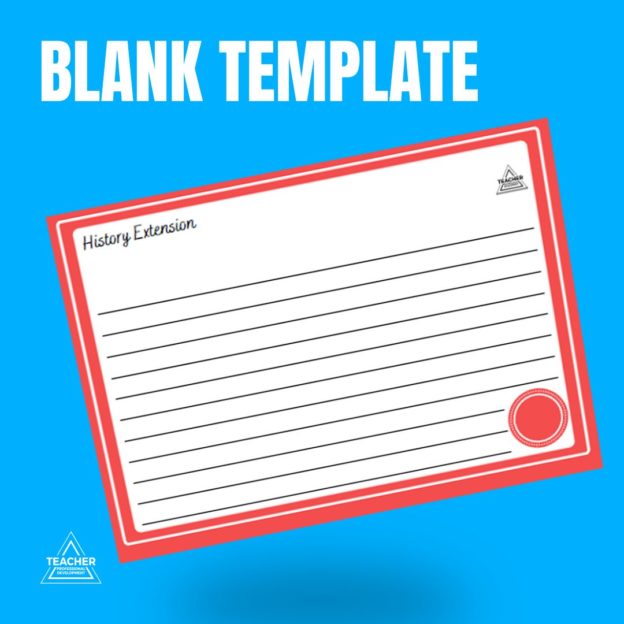 HSC History Extension Study Templates - Teaching Resource