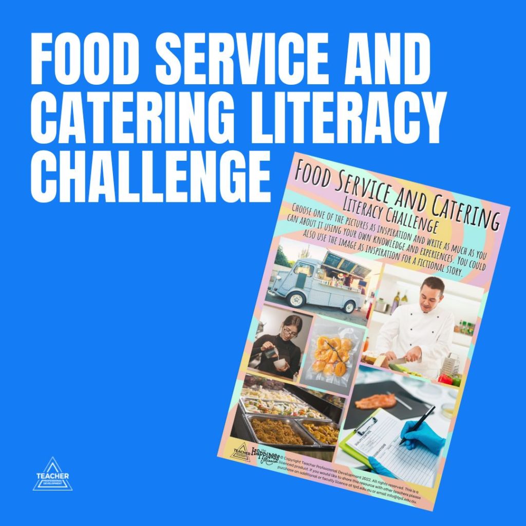 Food Service and Catering Literacy Challenge - Teacher Professional ...