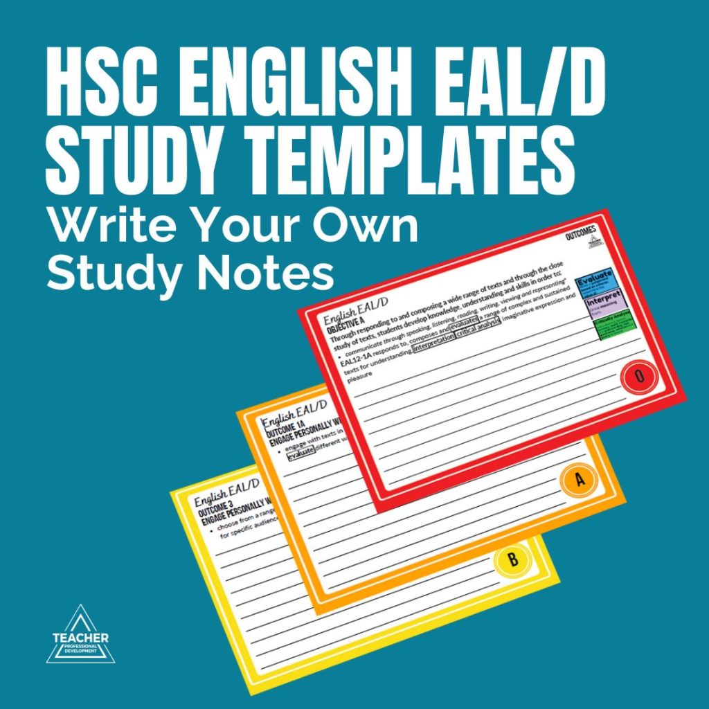 HSC English EAL/D Study Templates - Teaching Resource
