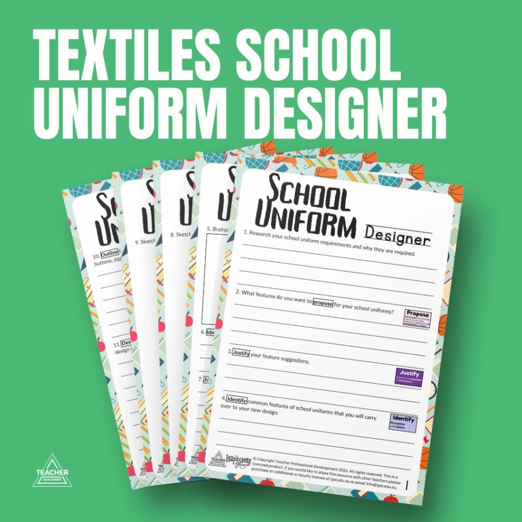 Textiles School Uniform Designer - Teacher Professional Development