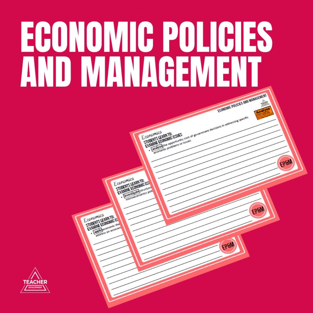 HSC Economics Study Templates - Teaching Resource