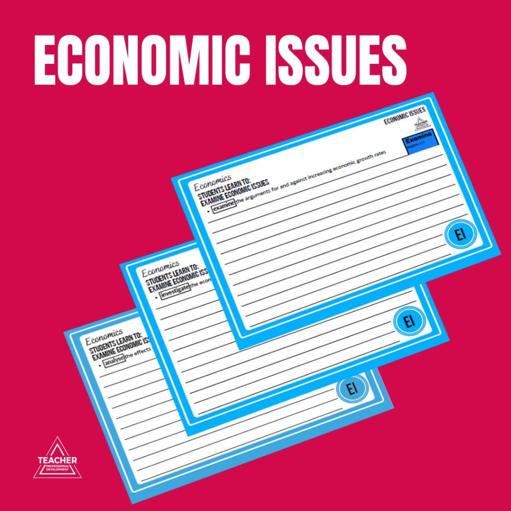 HSC Economics Study Templates - Teaching Resource