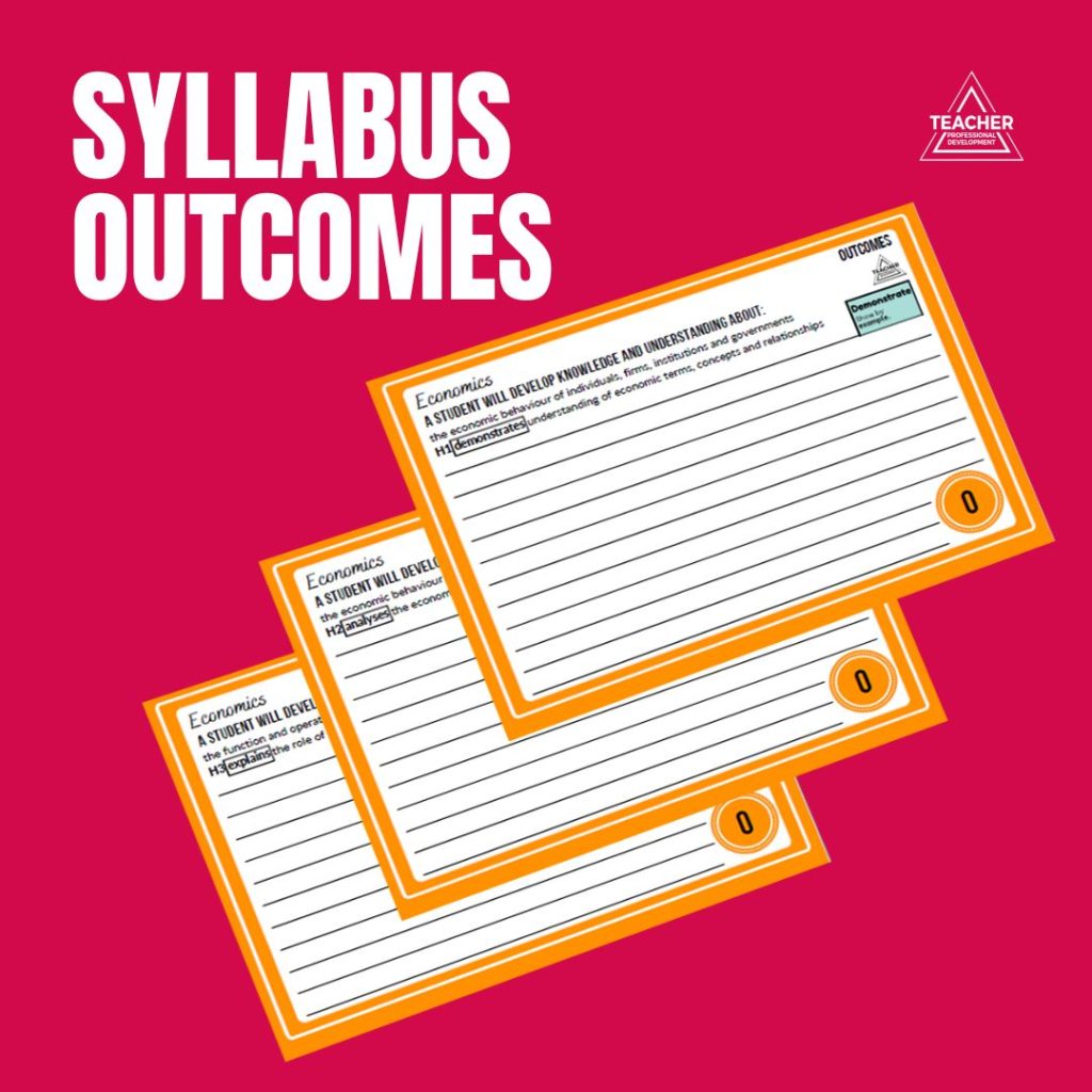 HSC Economics Study Templates - Teaching Resource