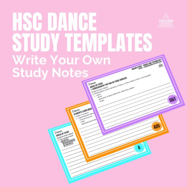 HSC Dance Study Templates - Teacher Professional Development