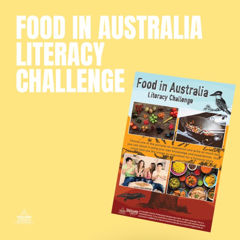 Food in Australia Literacy Challenge - Teacher Professional Development