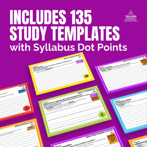 HSC Physics Study Templates - Teaching Resource