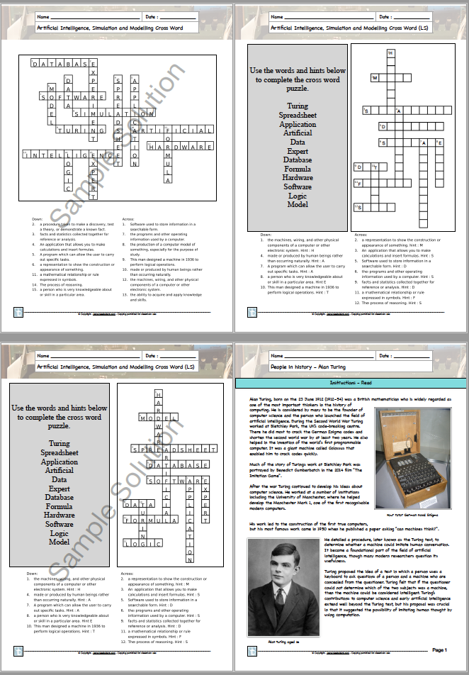 Information Software and Technology Set 1 - Artificial Intelligence, Simulation and Modeling ...