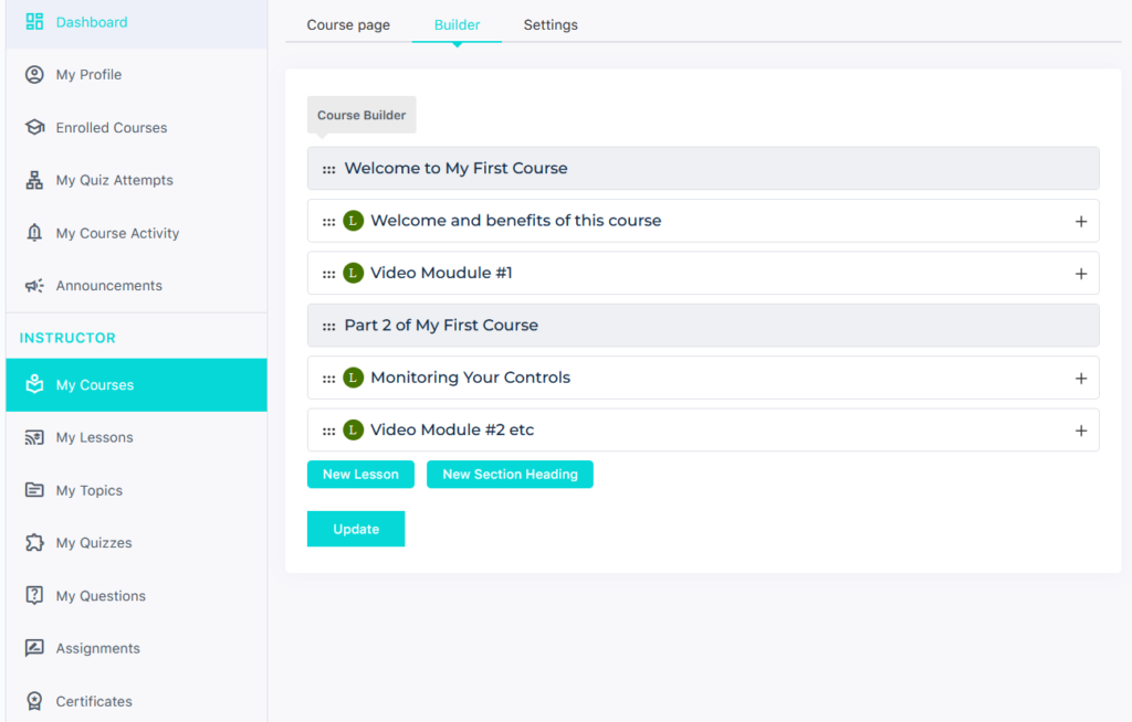 Instructor/Course Seller Guide - Teacher Professional Development