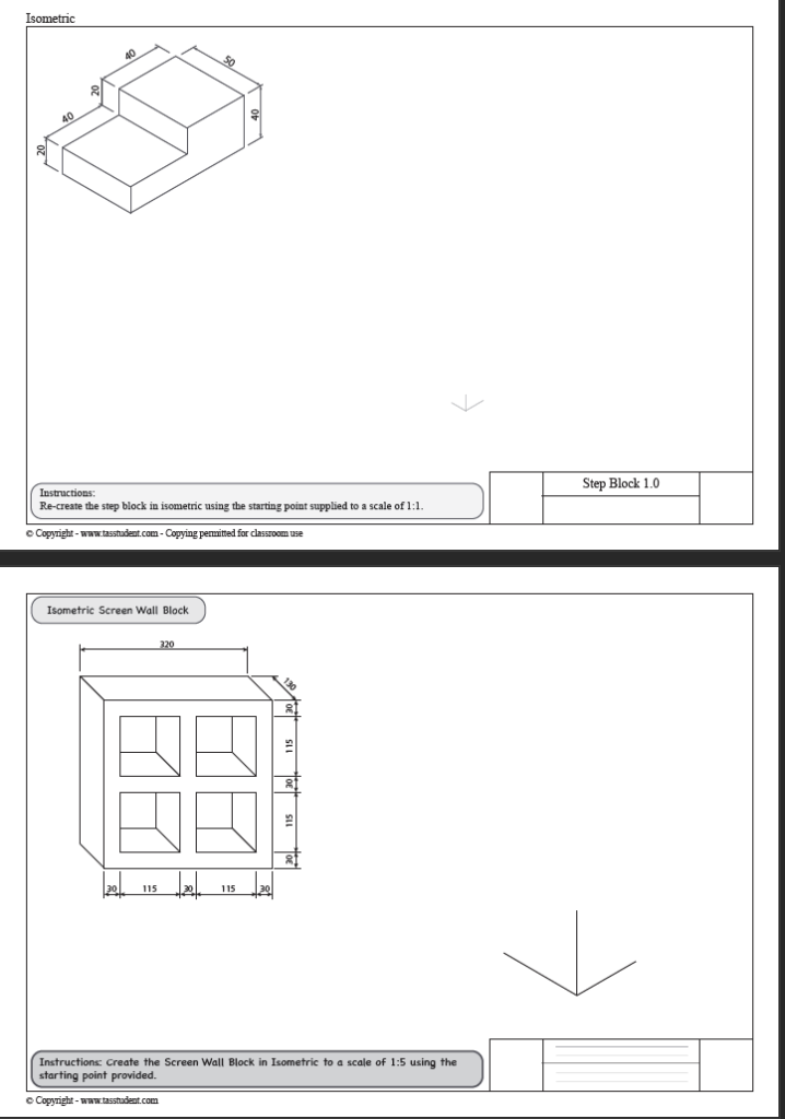 Technical Drawing and Graphics - Set 5 "Isometric Drawing" - Teacher ...