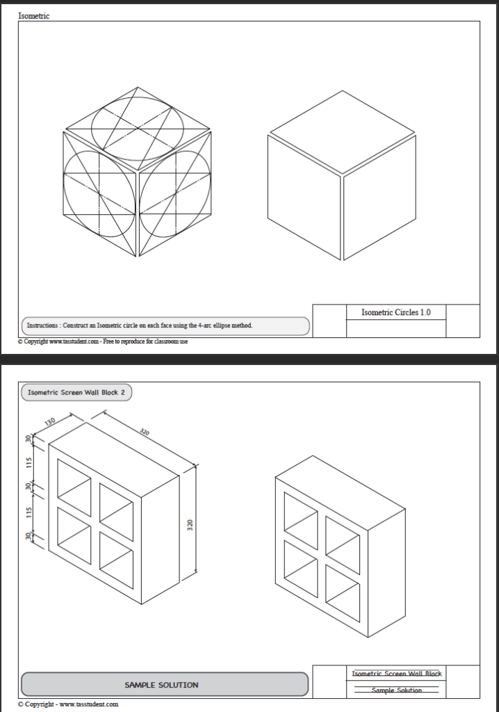 Technical Drawing and Graphics - Set 5 "Isometric Drawing" - Teacher Professional Development
