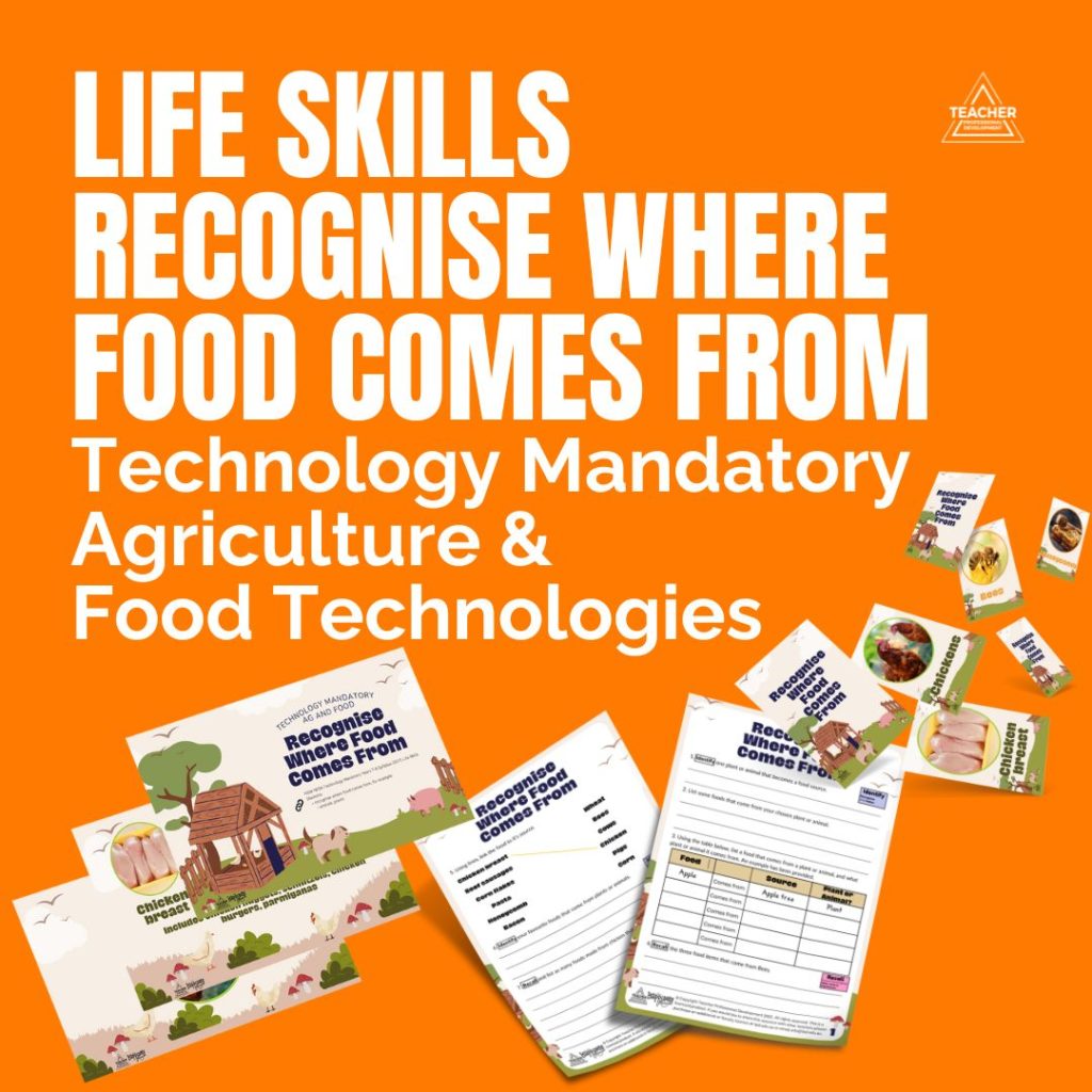 Life Skills Recognise Where Food Comes From - Teacher Professional ...
