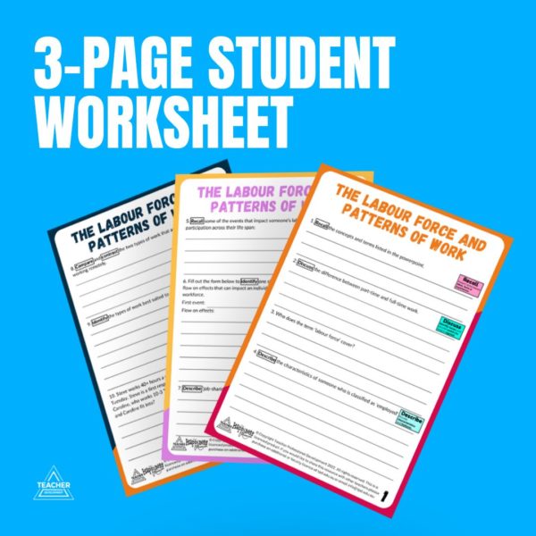 The Labour Force and Patterns of Work - Teacher Professional Development