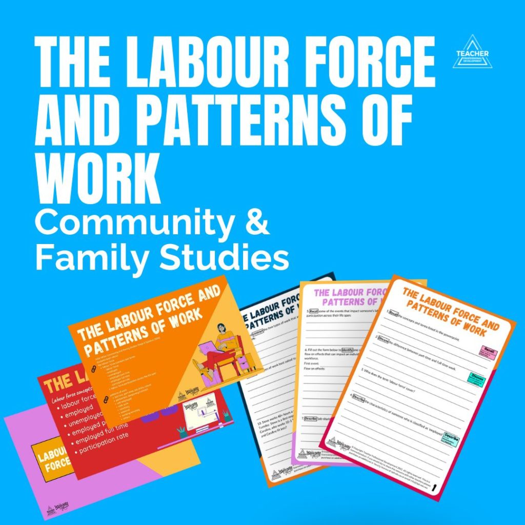 The Labour Force and Patterns of Work - Teacher Professional Development