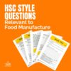 HSC Food Manufacture Homework Book v.3 - Teacher Professional Development
