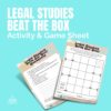 Legal Studies Beat the Box - Teacher Resource Game