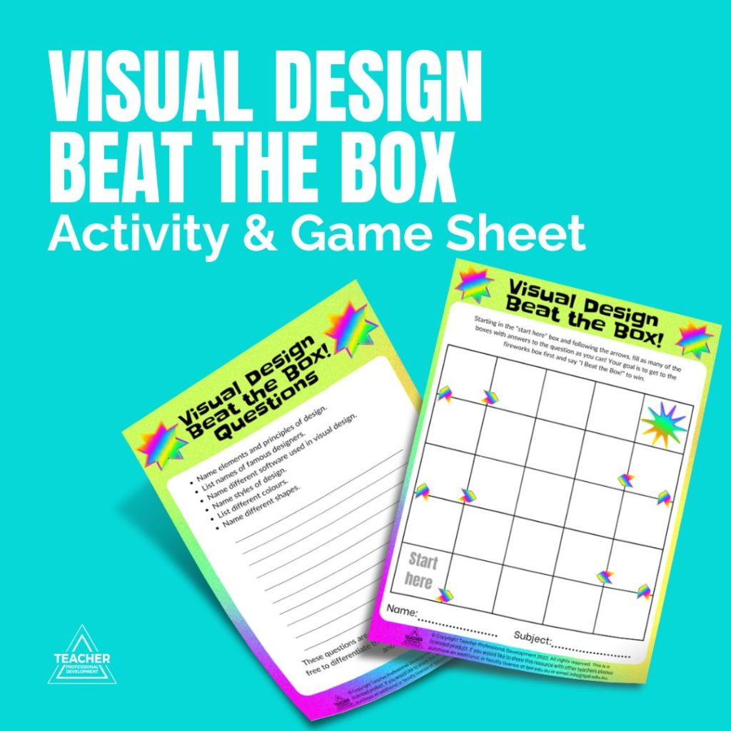 Visual Design Beat the Box - Teacher Resource Game