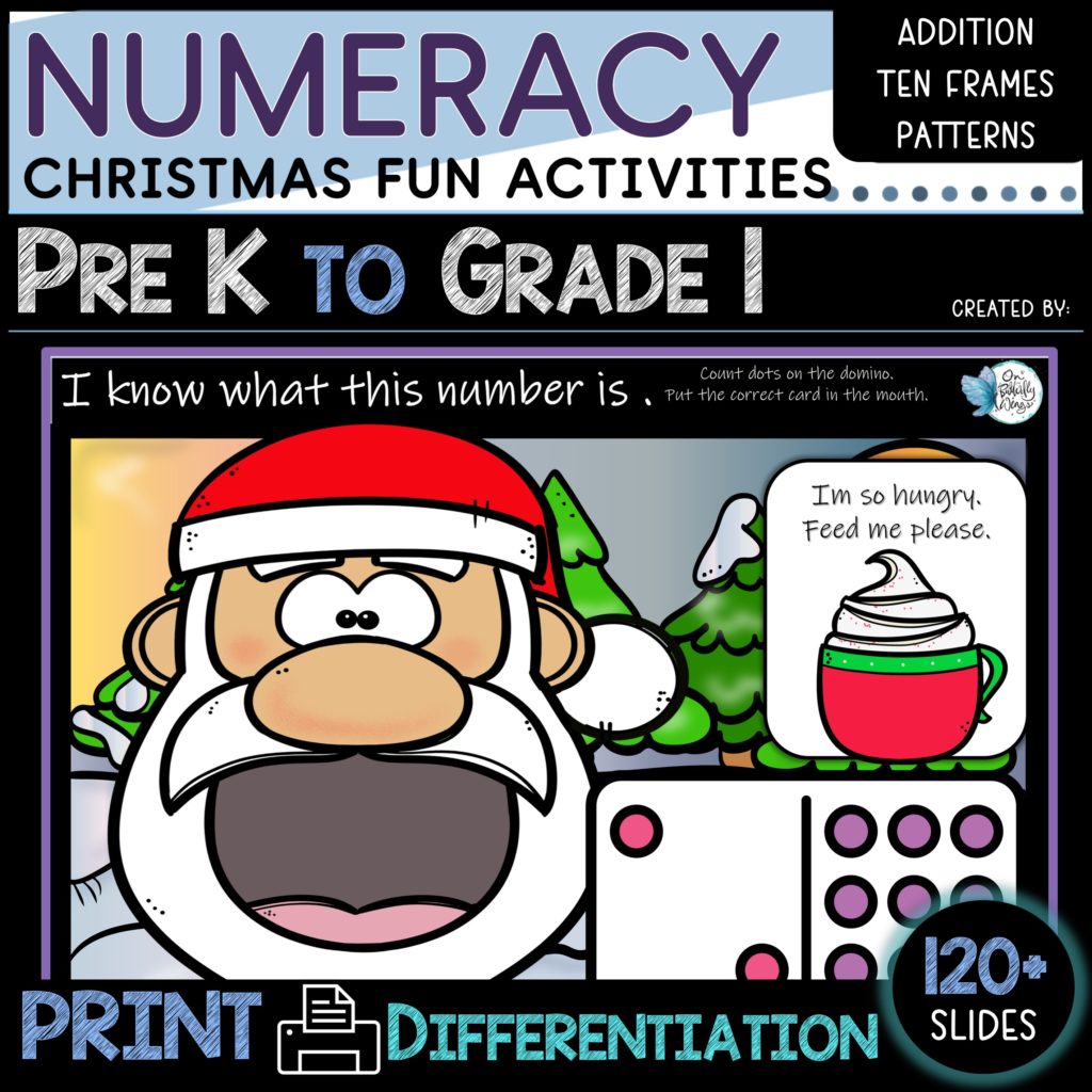 Christmas Fun Numeracy Activities Kinder to Grade 1 - Teacher Resource