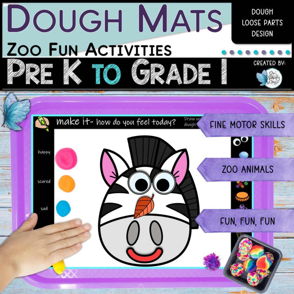 Zoo Fun Dough Mat Activities Kinder to Grade 1 - Teacher Resource