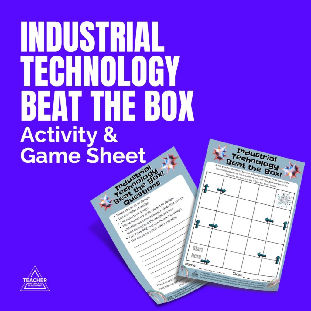 Industrial Technology Beat the Box - Teacher Resource Game