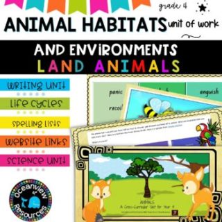Animals, Habitats and Life Cycles for Middle Primary Students SUB PACK ...