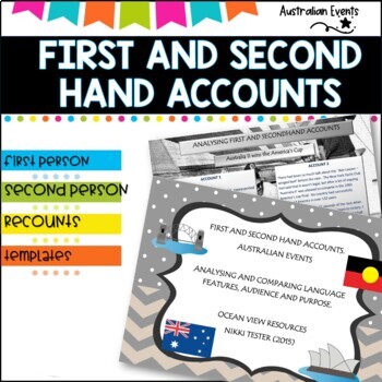 Australian Events-Literacy Analysis First and Second Hand - Teaching ...
