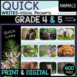 Visual Writing Prompts Animals Set 1 - Teacher Resources