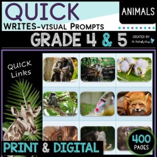 Visual Writing Prompts Animals Set 1 - Teacher Resources