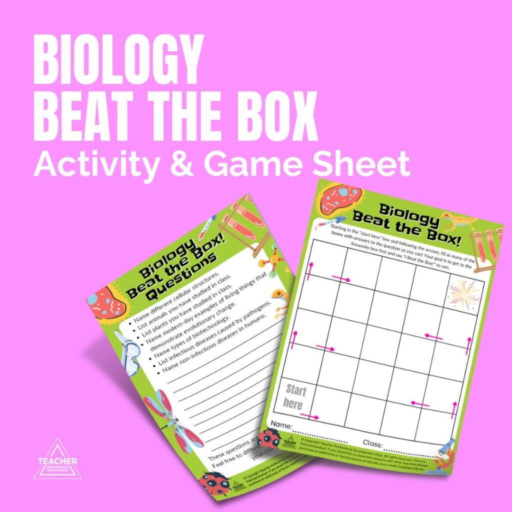 PASS Beat the Box - Teacher Resource Game