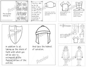 Armor of God Booklets - Teacher Resource