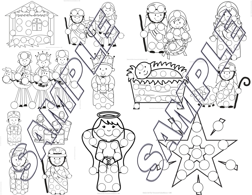 Nativity Do-A-Dots - Teacher Resource