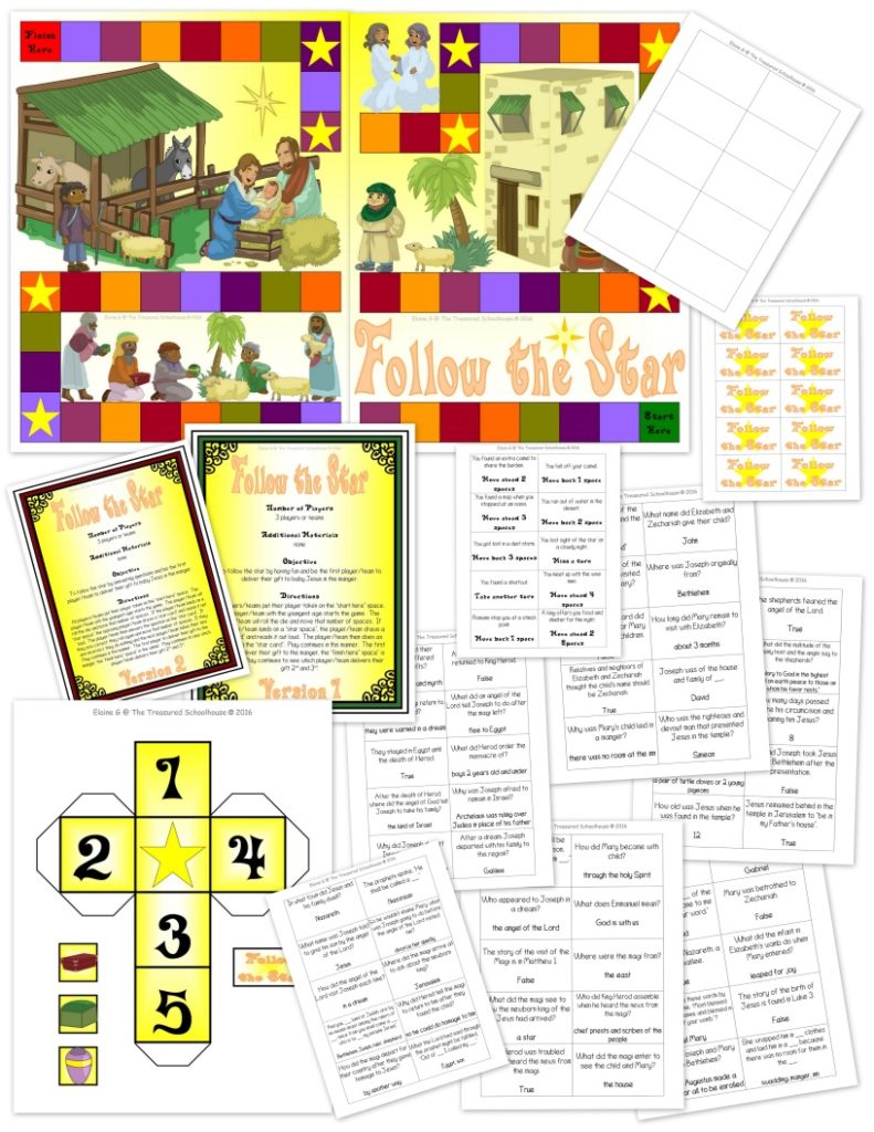 Christmas Nativity Follow the Star Game - Teacher Resource