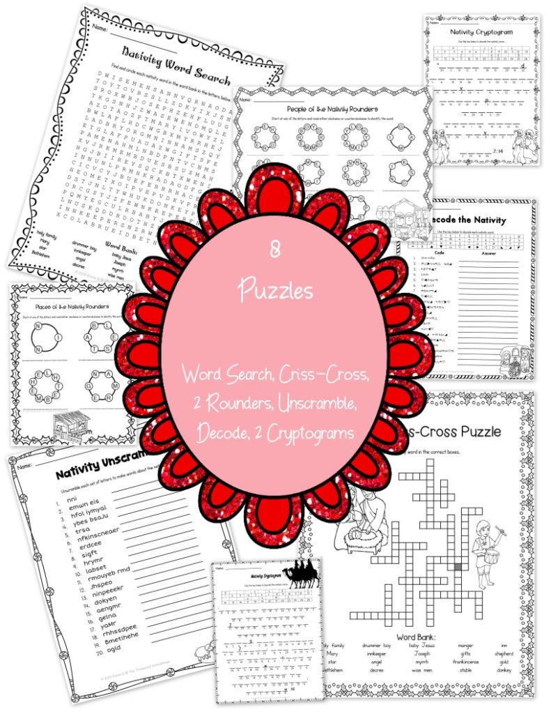 Nativity Word Work Activity Pack - Teacher Resource