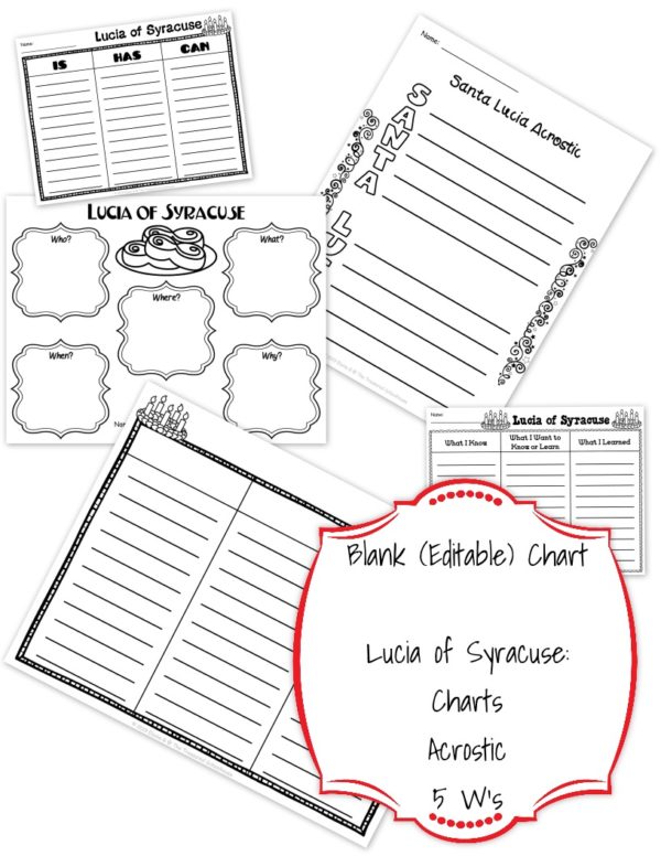St. Lucia Day Activity Pack - Teacher Resource